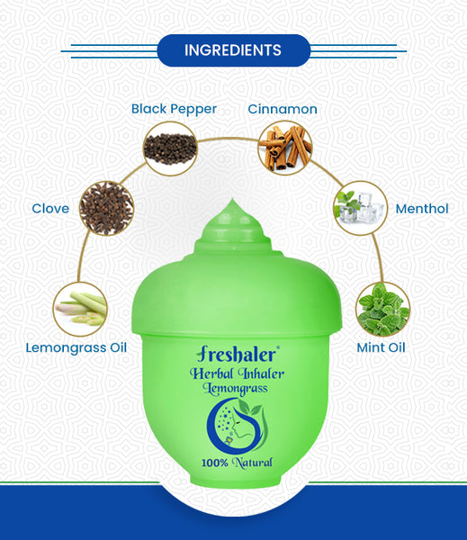 Herbal Inhaler for Cold | Relieves Runny Nose | Freshaler